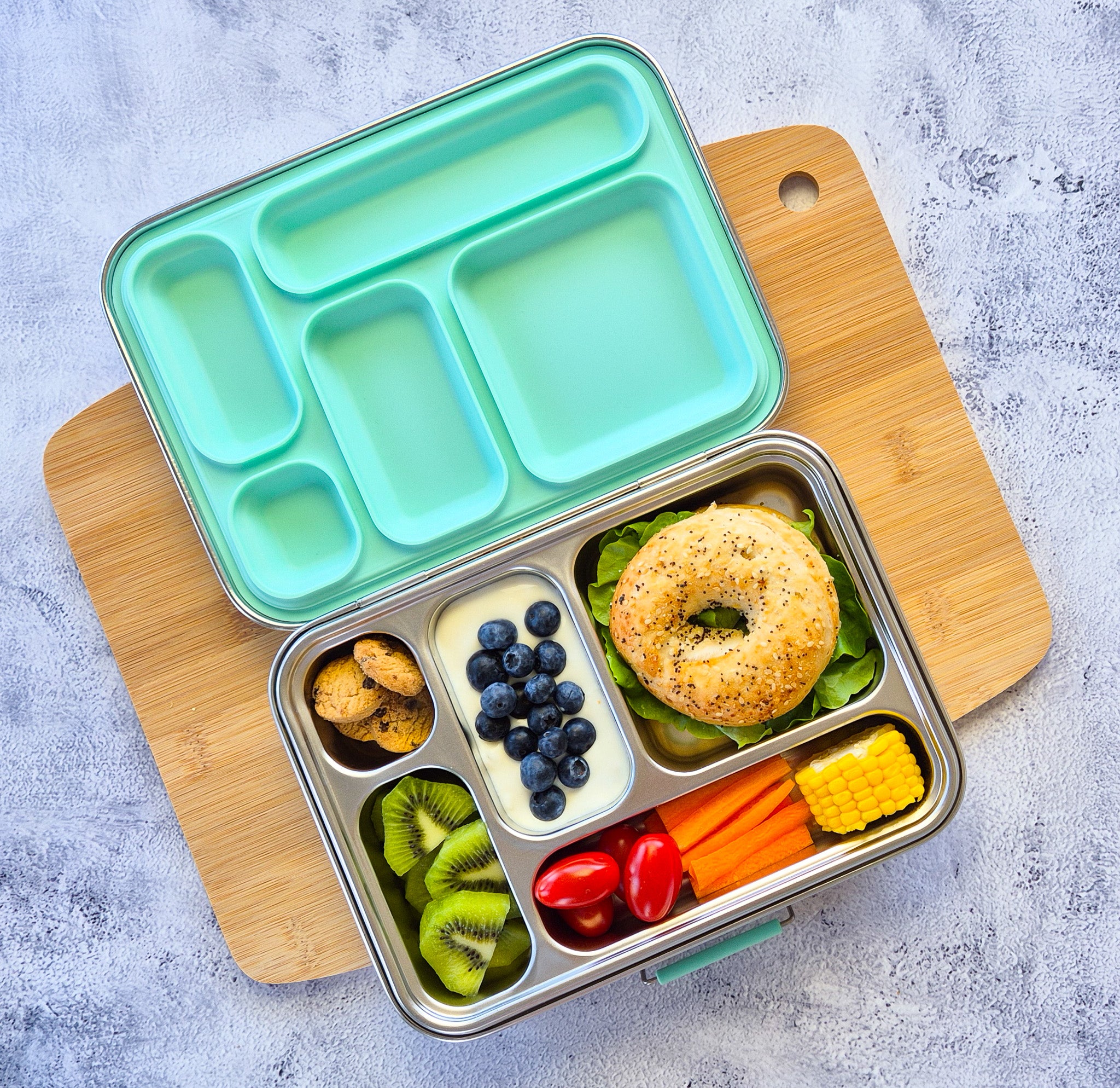 Bento Lunch Box | 5 Compartments | Ecococoon Australia – Ecococoon